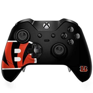 skinit decal gaming skin compatible with xbox one elite controller - officially licensed nfl cincinnati bengals large logo design