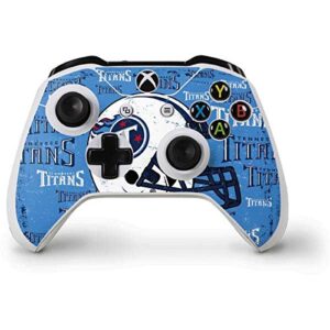 skinit decal gaming skin compatible with xbox one s controller - officially licensed nfl tennessee titans - blast design