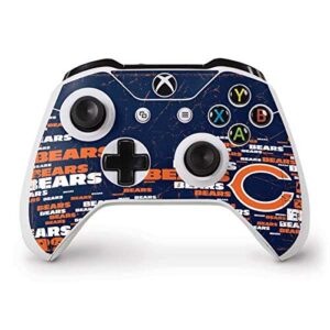 skinit decal gaming skin compatible with xbox one s controller - officially licensed nfl chicago bears blast design