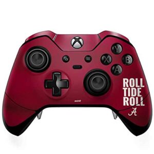 skinit decal gaming skin compatible with xbox one elite controller - officially licensed college alabama roll tide roll design