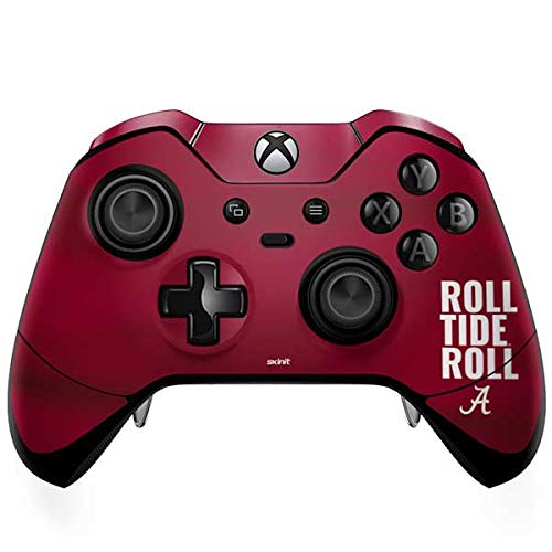 Skinit Decal Gaming Skin compatible with Xbox One Elite Controller - Officially Licensed College Alabama Roll Tide Roll Design