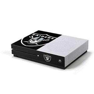 skinit decal gaming skin compatible with xbox one s console - officially licensed nfl las vegas raiders large logo design