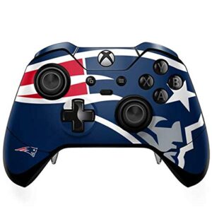 skinit decal gaming skin compatible with xbox one elite controller - officially licensed nfl new england patriots large logo design