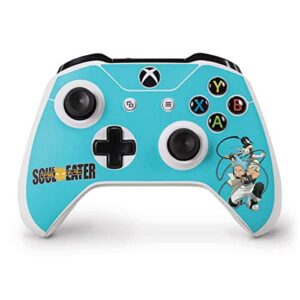 skinit decal gaming skin compatible with xbox one s controller - officially licensed funimation soul eater attack design