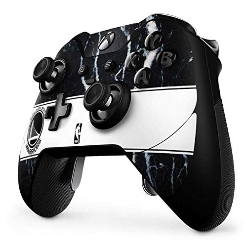 Skinit Decal Gaming Skin compatible with Xbox One Elite Controller - Officially Licensed NBA Golden State Warriors Marble Design