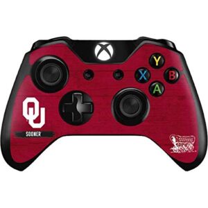 skinit decal gaming skin compatible with xbox one controller - officially licensed college oklahoma sooners design