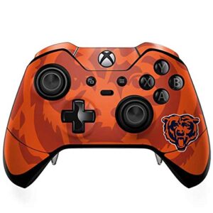 skinit decal gaming skin compatible with xbox one elite controller - officially licensed nfl chicago bears double vision design