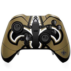 skinit decal gaming skin compatible with xbox one elite controller - officially licensed nfl new orleans saints large logo design