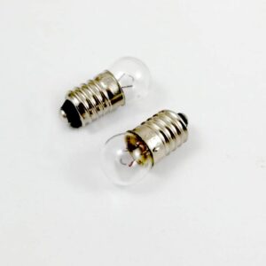 10x e10 6v / 0.5a 3w light bulb miniature screw base lamp flashlight torch experiment work light (box of 10)