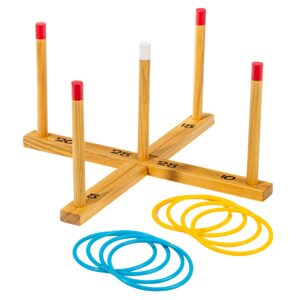 franklin sports wooden ring toss