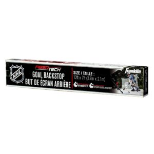 Franklin Sports NHL Hockey Goal Backstop Net - Fibertech Street Hockey Sports Backstop Netting - Large Size Target Net - 12' x 7',Black