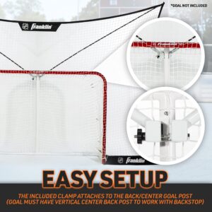 Franklin Sports NHL Hockey Goal Backstop Net - Fibertech Street Hockey Sports Backstop Netting - Large Size Target Net - 12' x 7',Black