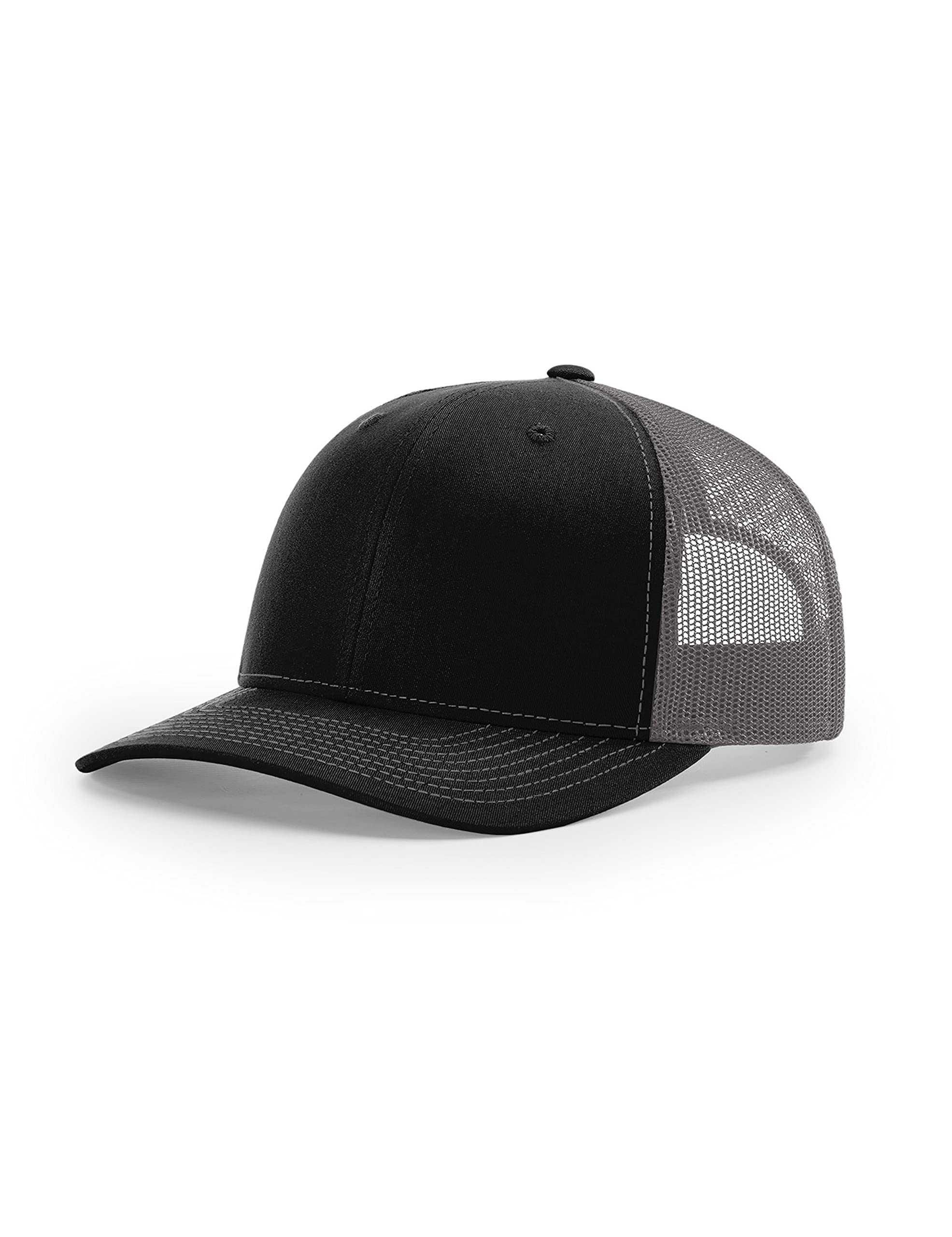 Richardson Trucker Cap, Black/Charcoal, One Size