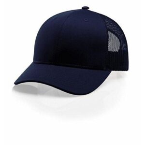 richardson 112 trucker osfa baseball hat ball cap, navy