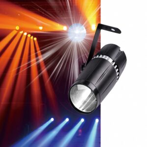 SENLAN LED pinspot Stage Light- SENLAN 9W RGB 3-in-1 Beam Light by IR Remote Controller