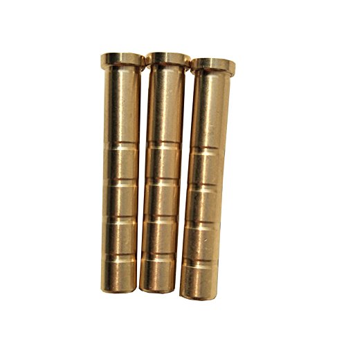 SHARROW Archery Arrow Inserts 6.2mm Copper Arrow Inserts Arrowheads Insert Broadheads Connector (100 Grains)