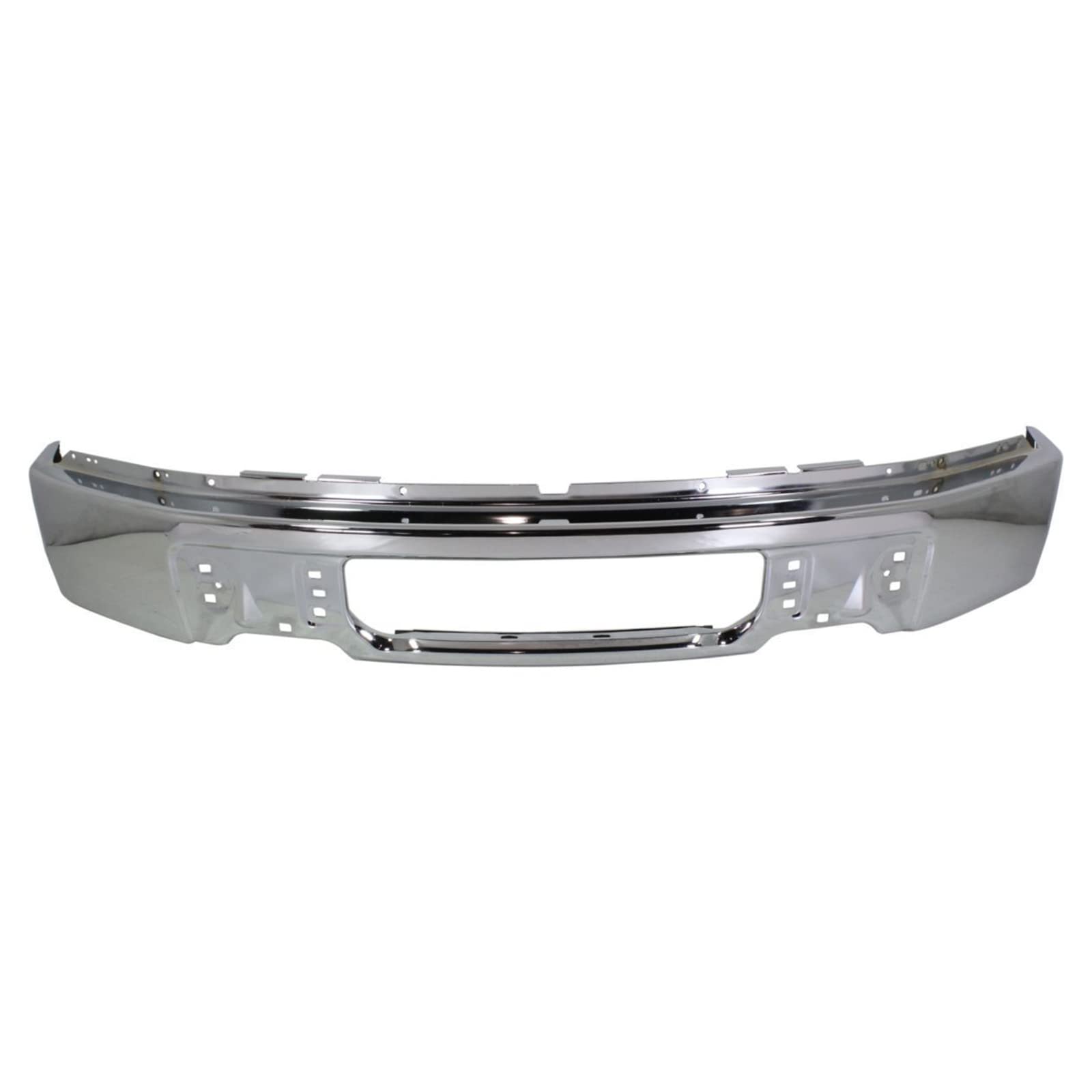 MBI AUTO - Chrome, Steel Front Bumper Face Bar Fascia for 2009-2014 Ford F150 Pickup 09-14 WITHOUT FOG LIGHTS, FO1002412