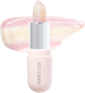 winky lux glimmer balm, ph lip balm, color changing lipstick and tinted lip balm, vegan & cruelty free lip balm, hydrate & plump, pink shimmer lipstick, unicorn