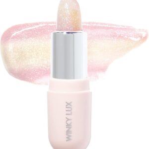 Winky Lux Glimmer Balm, pH Lip Balm, Color Changing Lipstick and Tinted Lip Balm, Vegan & Cruelty Free Lip Balm, Hydrate & Plump, Pink Shimmer Lipstick, Unicorn