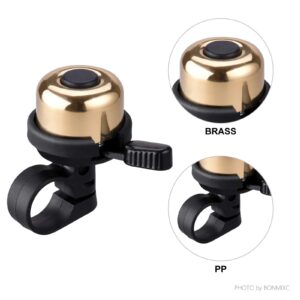 BONMIXC Bicycle Bell Brass Mini Bike Bell (2 PACK)