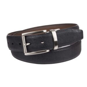 Dockers Men's Reversible Casual Belt with Comfort Stretch-cognac/black, Medium