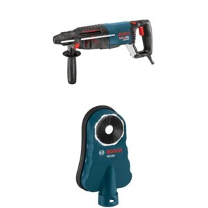 bosch 11255vsr sds-plus bulldog xtreme rotary hammer with sds-max hdc200 dust collection attachment