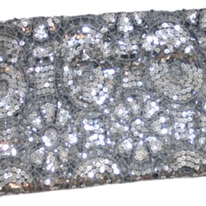 Ted and Jack - Luxe Bedazzled Sequin and Sparkle Scarf in Silver