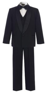 olivia koo boy's classic tuxedo suit with no tail