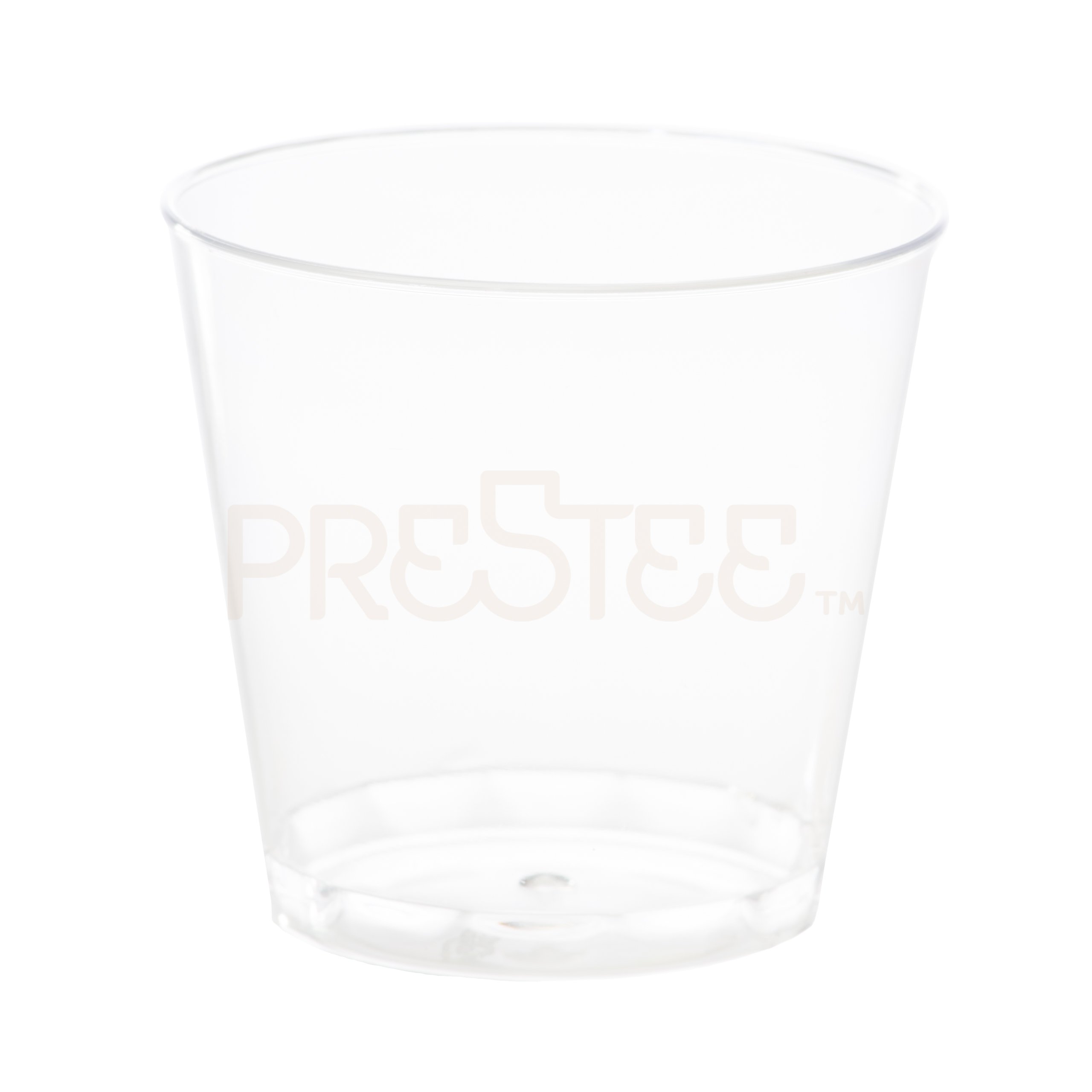 Prestee 100 Pack 1oz Clear Plastic Shot Glasses - Shot Glasses Disposable, Mini Plastic Shot Glass, Small Plastic Cups Clear Disposable Jello Shot Cups Party, Snacks, Tastings, Condiments Containers