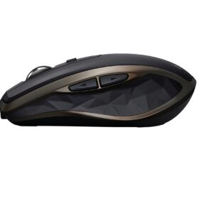 Logitech MX Anywhere 2 Wireless Mouse – Use On Any Surface, Hyper-Fast Scrolling, Rechargeable, for Apple Mac or Microsoft Windows Computers and laptops, Meteorite