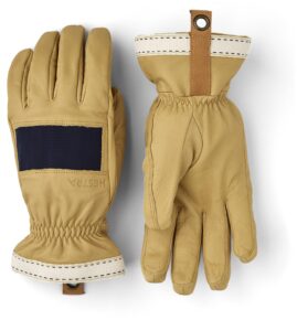 hestra njord glove - navy/natural brown | 9