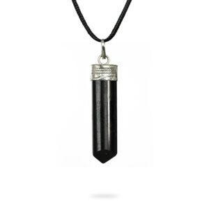 ayana black tourmaline necklace | ethically sourced, handmade black tourmaline jewelry - protection crystals | healing crystal necklaces for women and men - turmalina negra collares de mujer