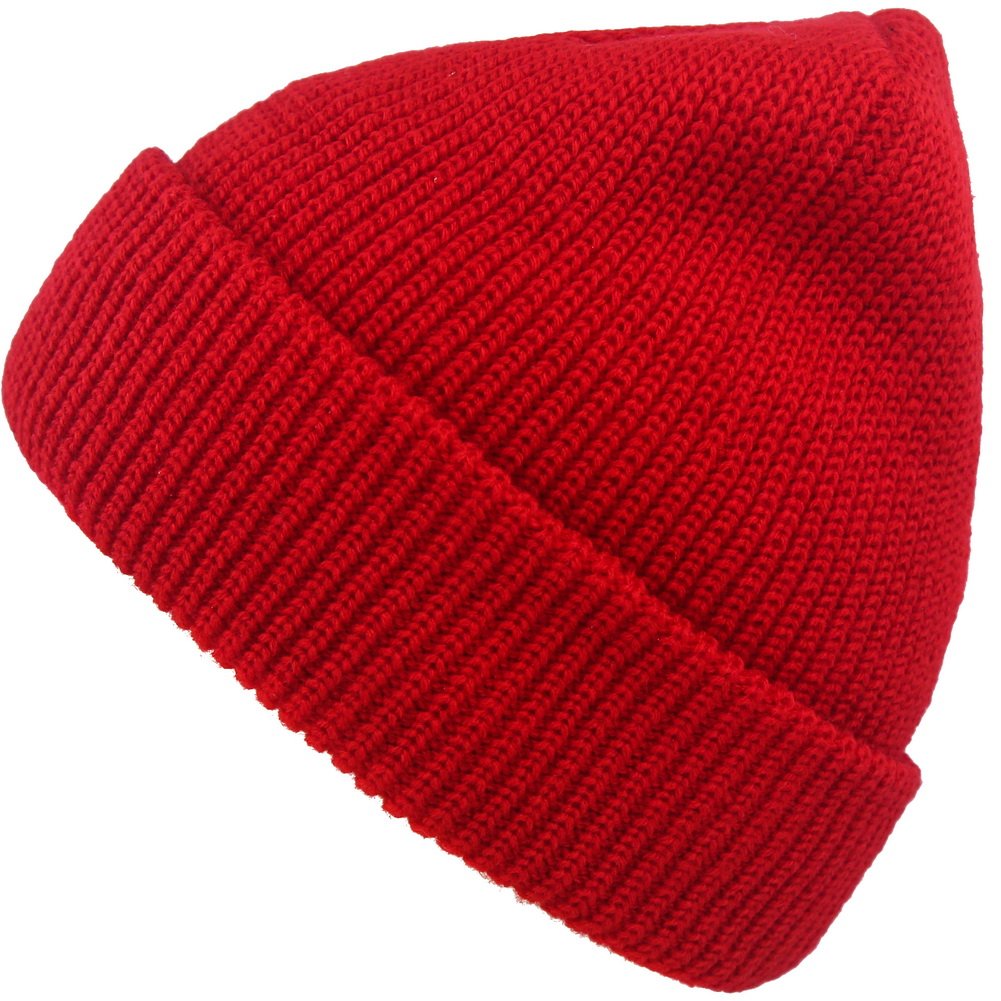 Slouchy Beanie Hats Winter Knitted Caps Soft Warm Ski Hat (red)