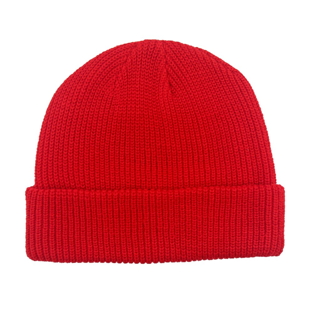 Slouchy Beanie Hats Winter Knitted Caps Soft Warm Ski Hat (red)