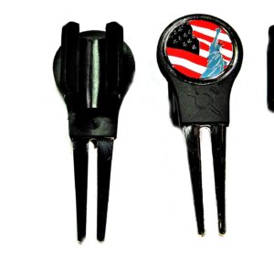 Putter Mounted Divot Tool and Ball Marker - Liberty