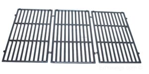 weber 66097 11-1/4" x 18-3/4" lightly porcelain enameled cast iron grates for genesis ii e-410