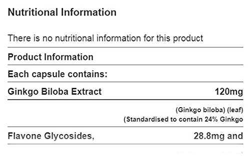 Holland & Barrett Ginkgo Biloba 30 Capsules 120mg