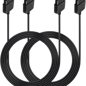 tesha 2PACK PS2 Controller Extension Cable Cord 6ft/1.8m Controller Extension for Sony PlayStation 2 PS2 Game Console