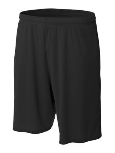 pro line performance mesh youth basketball shorts (black, medium)