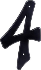 hillman 839758 black house number nail plastic, 4-inch