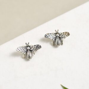 SLUYNZ 925 Sterling Silver Cute Bee Earrings Studs for Women Teen Girls Animal Studs Earrings