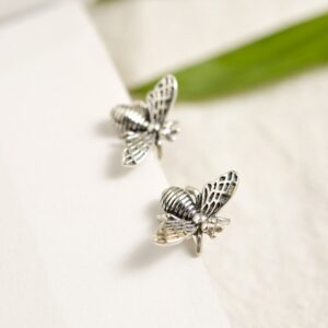 SLUYNZ 925 Sterling Silver Cute Bee Earrings Studs for Women Teen Girls Animal Studs Earrings