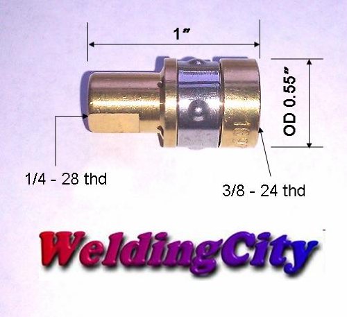 WeldingCity MIG Welding Gun .030" Accessory Kit (Contact Tip-Gas Nozzle-Gas Diffuser) for Miller M-series M-100/150 (M-10/15) and Hobart H-series MIG Guns Up To 150A