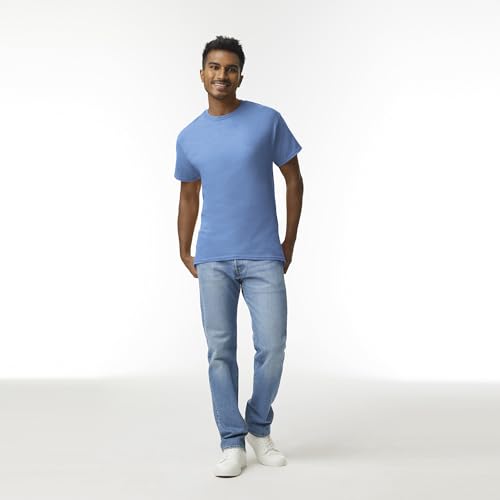 Gildan Adult Ultra Cotton T-Shirt, Style G2000, Multipack, Carolina Blue (2-Pack), 3X-Large