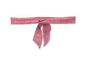 nike skinny dry head tie gym red heather/black one size