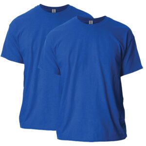 gildan adult ultra cotton t-shirt, style g2000, multipack, antique royal (2-pack), 2x-large