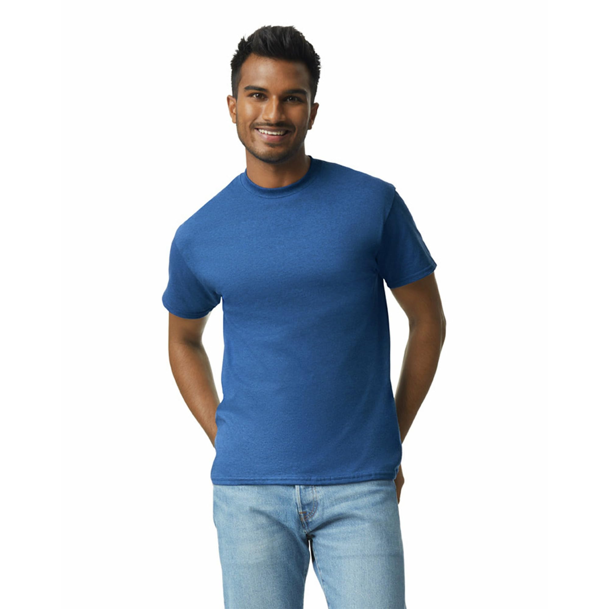 Gildan Adult Ultra Cotton T-Shirt, Style G2000, Multipack, Antique Royal (2-Pack), 2X-Large