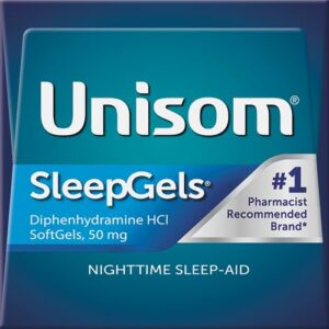 Unisom Nighttime Sleep-Aid Gels, Diphenhydramine HCI 50mg, 100 Count