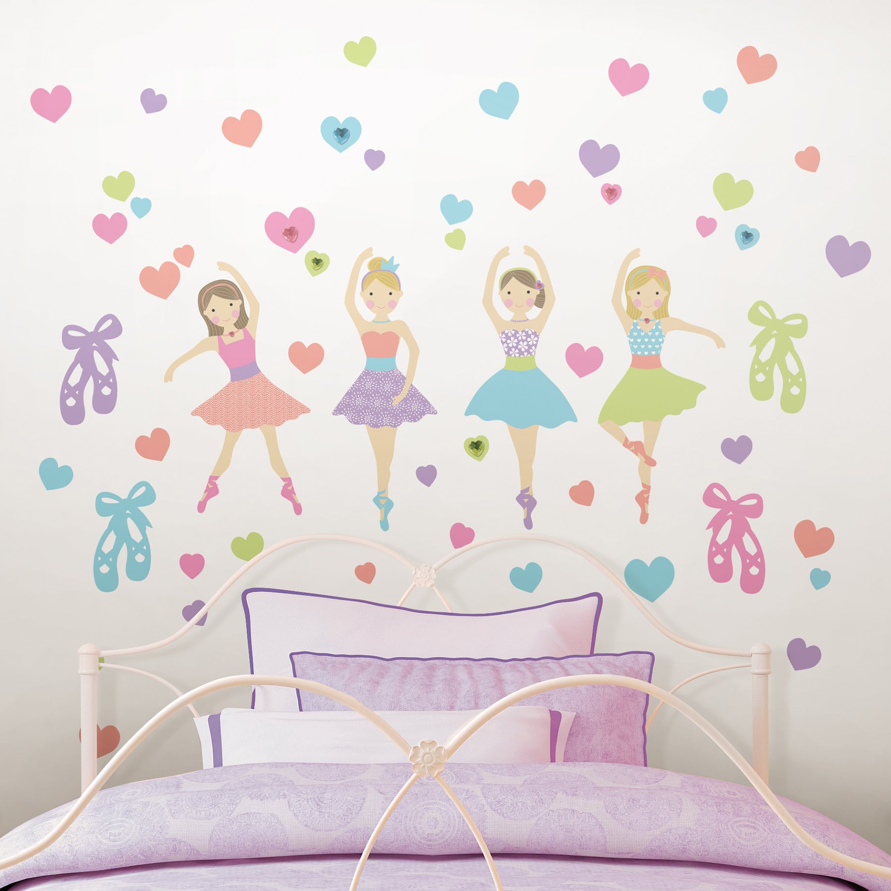 WallPops WPK2575 Prima Ballerina Wall Art Kit, Multicolor