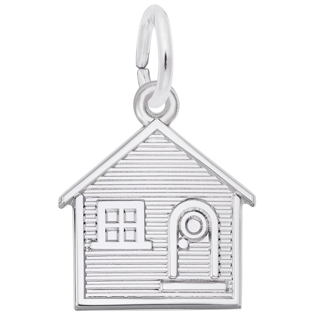 House Charm In Sterling Silver, Charms for Bracelets and Necklaces